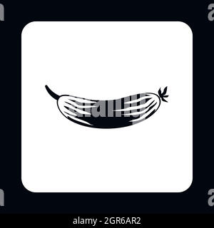 Fresh cucumber icon, simple style Stock Vector Image & Art - Alamy