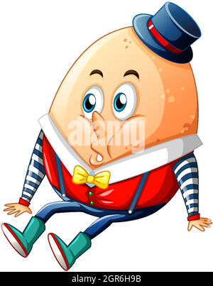 cartoon humpty dumpty egg character Stock Vector Image & Art - Alamy