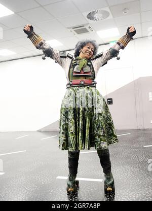 Bochum, Germany. 30th Sep, 2021. Actress Reva Rice prepares for her ...