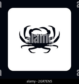 Crab icon, simple style Stock Vector Image & Art - Alamy