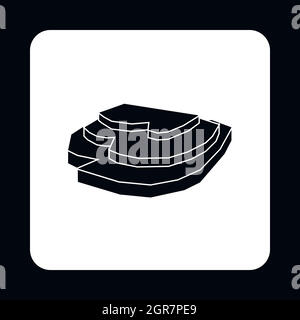 Rice field icon, simple style Stock Vector Image & Art - Alamy