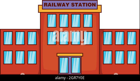 Cartoon transport station. Railway terminal with waiting seats, subway ...