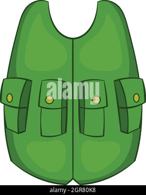 Hunting vest icon, cartoon style Stock Vector Image & Art - Alamy