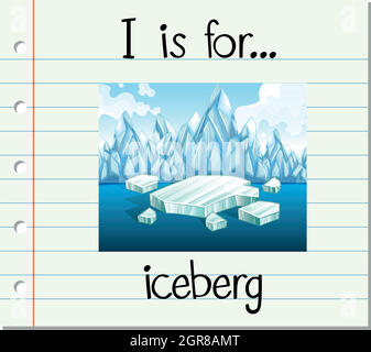 Flash card letter I is for ice Stock Vector Image & Art - Alamy