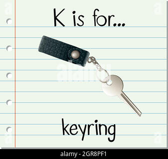 Flashcard letter K is for key Stock Vector Image & Art - Alamy