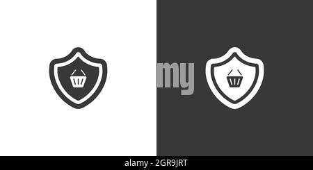 Shield vector icon isolated on transparent background, Shield ...