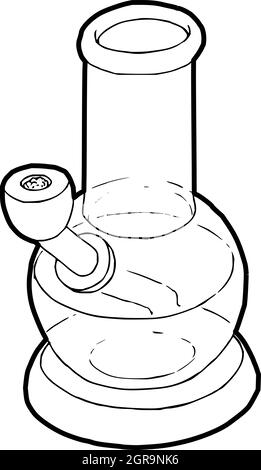 Smoking Bong Icon Vector Outline Illustration Stock Vector Image & Art ...