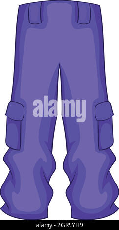 Ski pants icon. Cartoon of ski pants vector icon for web design ...
