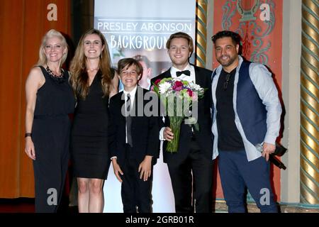 LOS ANGELES - SEP 19: Moderator, Guest, Rhys Becker, Presley Aronson ...