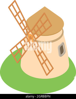 old mill farm cartoon vector illustration Stock Vector Image & Art - Alamy