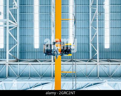 crane inside the factory Stock Photo - Alamy