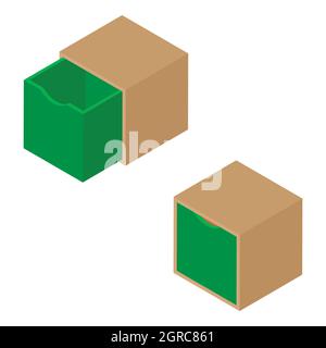 Stackable storage cube box toy organizer isolated on white background ...