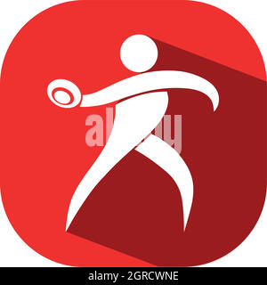 Discus throwing icon Stock Vector Image & Art - Alamy