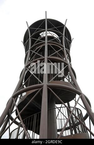 Rosolina, RO, Italy - July 16, 2021: high panoramic observation tower ...