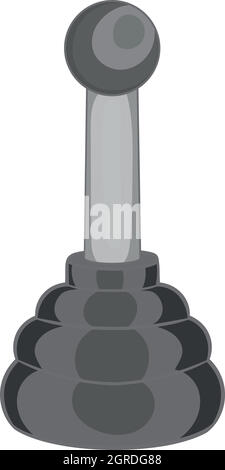 Handle car manual shift lever icon, vehicle gear technology vector ...