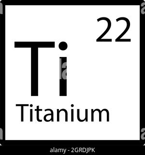 X Chemical Element Periodic Table. Single vector illustration, element ...