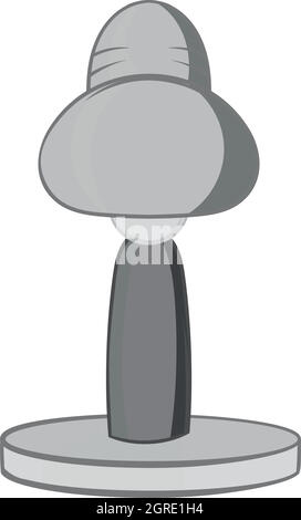 Black table lamp, illustration, vector on a white background Stock ...