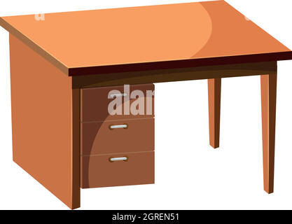 computer desk icon cartoon isolated in black and white Stock Vector ...