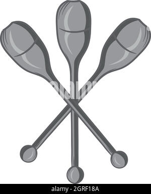 Devil sticks icon, cartoon style Stock Vector Image & Art - Alamy