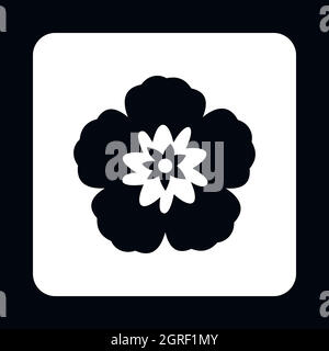 Flower Simple vector icon. Illustration symbol design template for web ...