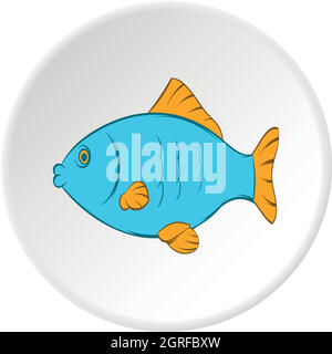 Vector illustration of Cartoon Fish eating Stock Vector Image & Art - Alamy
