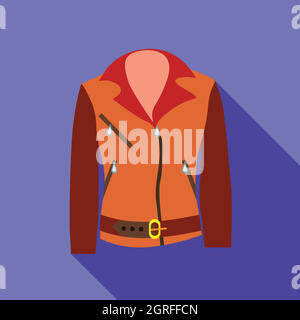 Black Leather Jacket Fashion Vector Stock Vector Image & Art - Alamy