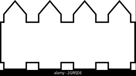 Castle icon, outline style Stock Vector Image & Art - Alamy
