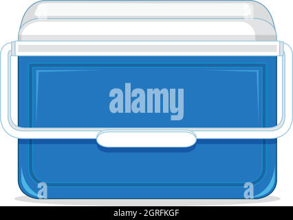 Ice cream plastic bucket container set packaging Vector realistic ...