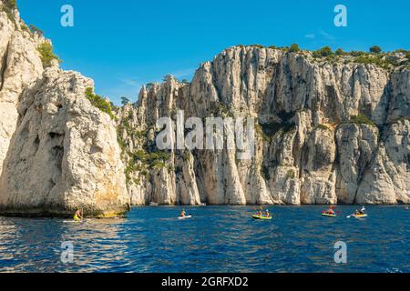 Calanques National Park, France: kayak Stock Photo - Alamy