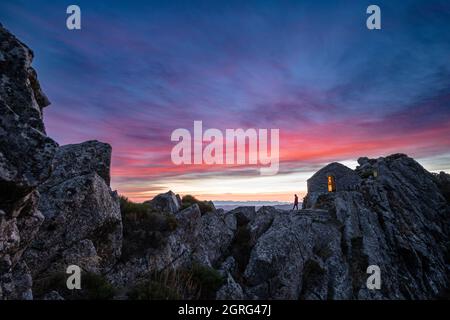 France, Ardeche, Arcens, Soutron chapel, Parc Naturel Regional des ...
