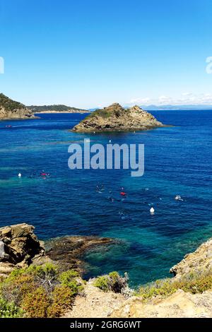 Port Cros island Rascas rock Stock Photo - Alamy