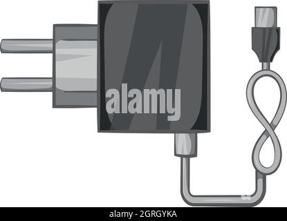 charger power adapter cartoon vector illustration Stock Vector Image ...