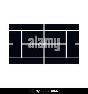Tennis court icon in simple style Stock Vector Image & Art - Alamy
