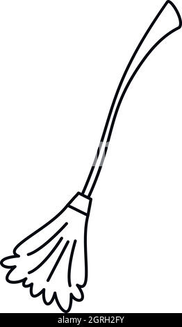 Witch broom icon, outline style Stock Vector Image & Art - Alamy