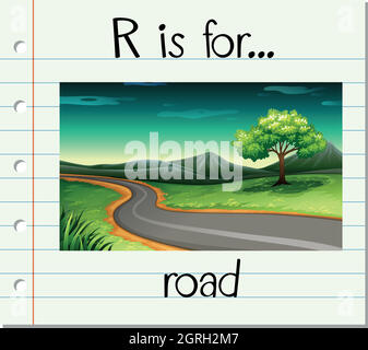 Flashcard letter S is for street illustration Stock Vector Image & Art ...