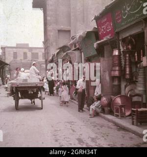 Street scene, Cairo, Egypt 1950s Stock Photo - Alamy