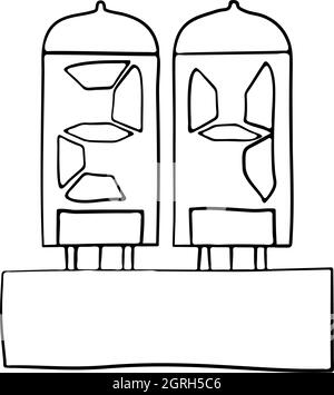 Number 1 lamp glowing font. Vintage light bulb alphabet sign one. Retro ...