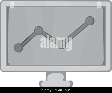 Monitor icon, black monochrome style Stock Vector Image & Art - Alamy