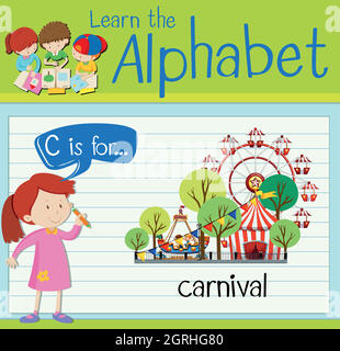 Flashcard letter C is for carnival Stock Vector Image & Art - Alamy