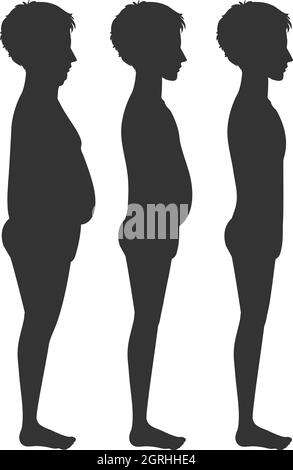 A Silhouette of Human Transformation illustration Stock Vector Image ...