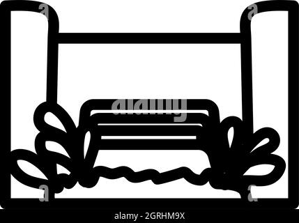 Water park ride icon. Outline Water park ride vector icon for web ...