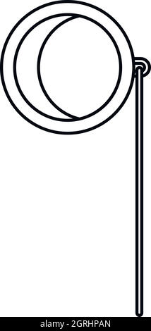 Monocle icon, outline style Stock Vector Image & Art - Alamy
