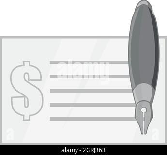 check checkbook cartoon vector illustration Stock Vector Image & Art ...