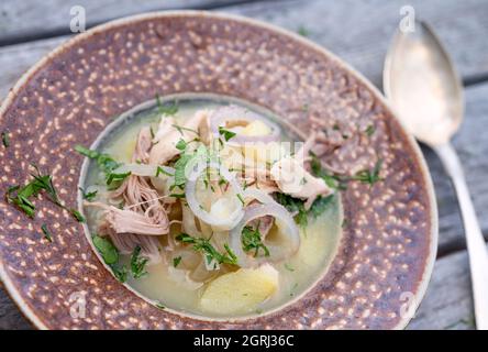 Hen soup Photo: Johan Nilsson / TT / code 50090 Stock Photo - Alamy