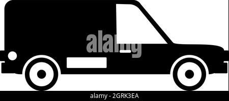 Car vector icon. Isolated simple view front logo illustration. Sign ...