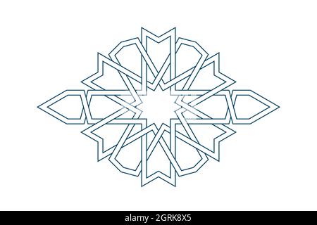 Islamic arabic rosette for Ramadan card decor Stock Vector Image & Art ...