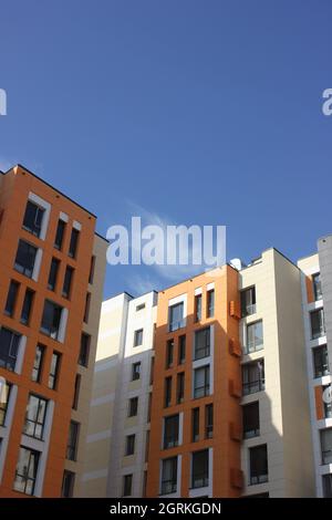 new bright residential complex in bright colors Stock Photo - Alamy
