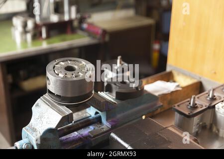 hydraulic repair pumps in the workshop Stock Photo - Alamy