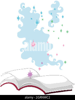 Magic book cartoon Stock Vector Image & Art - Alamy