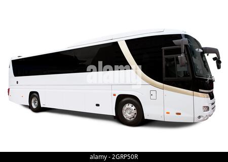 Toy Bus Against White Background Stock Photo - Alamy